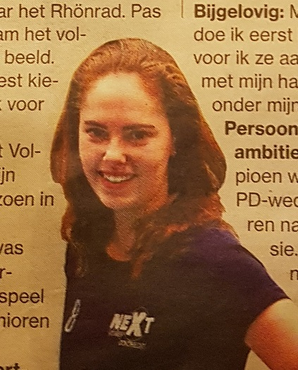 Lisa in AD/De Dordtenaar · Next Volley Dordrecht